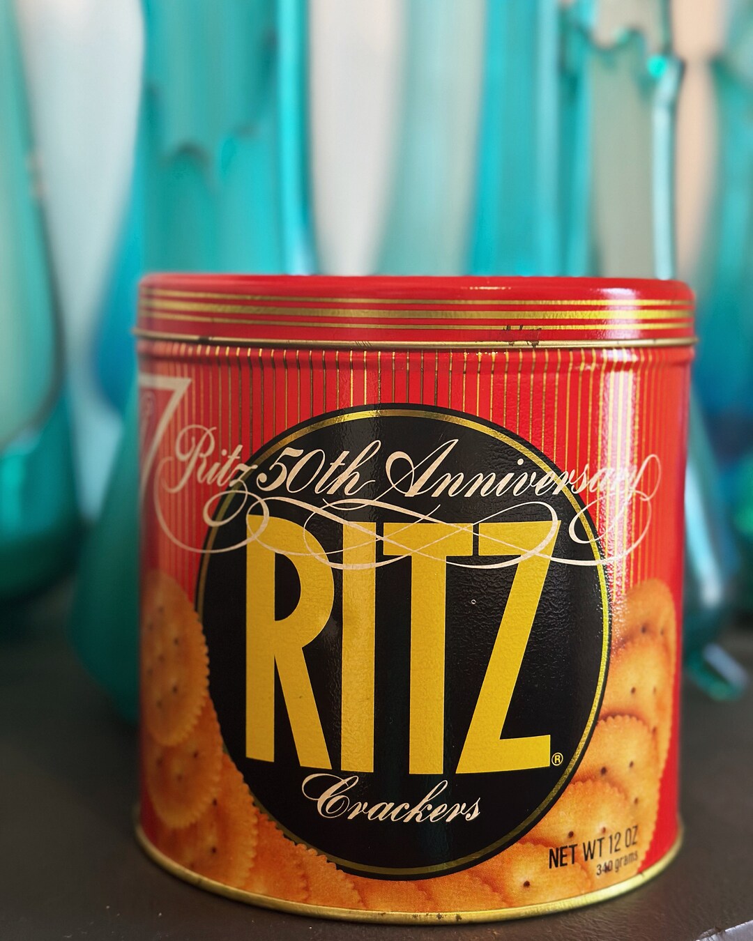 Vintage Ritz 50th Anniversary Cracker Tin - Etsy