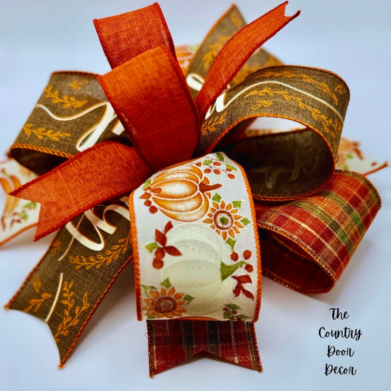 Thanksgiving Bows - Etsy