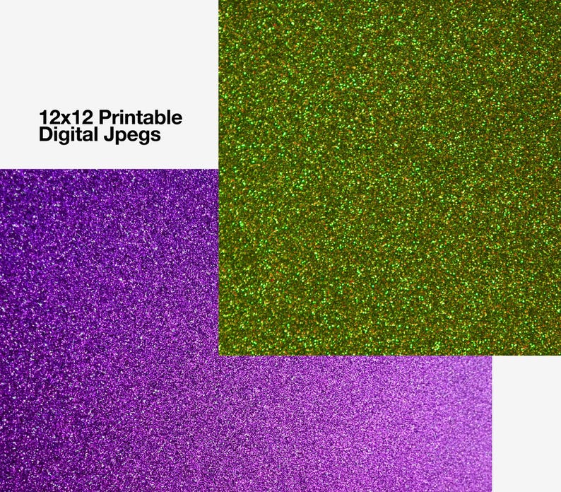 20 Glitter Style 2 Digital Papers 12x12" 300 Dpi Instant Download ...