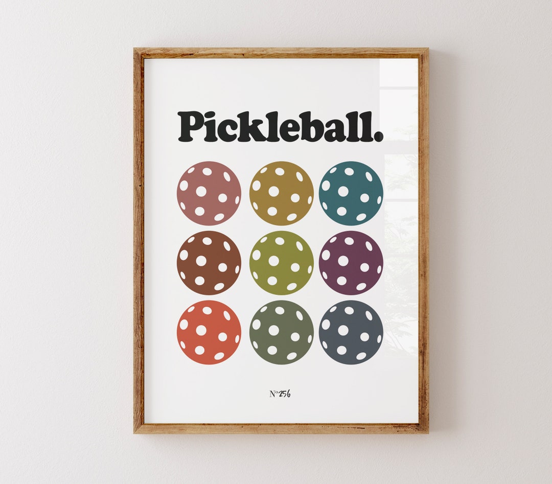Set of 2 Pickleball Digital Posters Pickleball Decor Printable Art ...