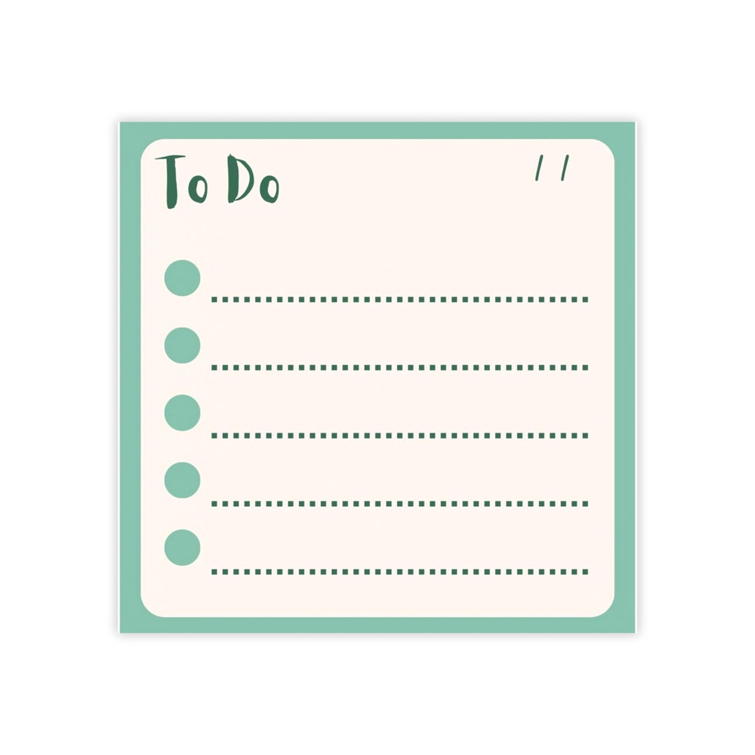 Blue To-do List, Post-it Notes, Schedule, Stationary for Planners ...