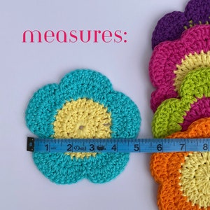 Crochet Flower Coaster Set - Etsy