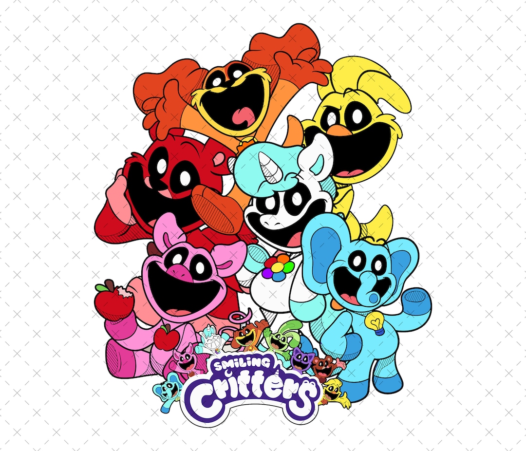 Smiling Critters PNG SVG, Poppy Playtime SVG, Print Smiling Critters ...