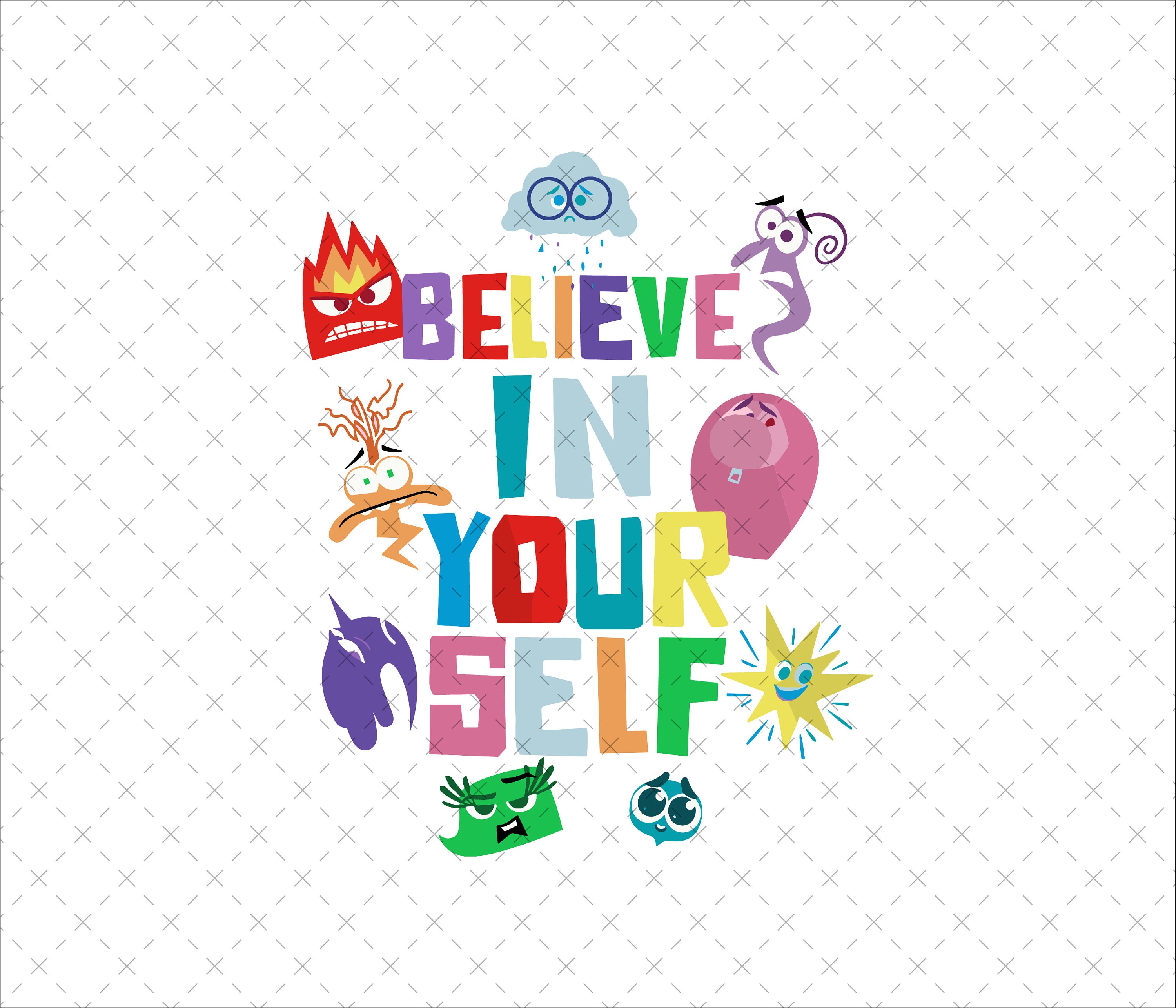 Inside Out 2 PNG SVG, Inside Out 2 Ira, Alegría, Asco, Tristeza, Miedo ...
