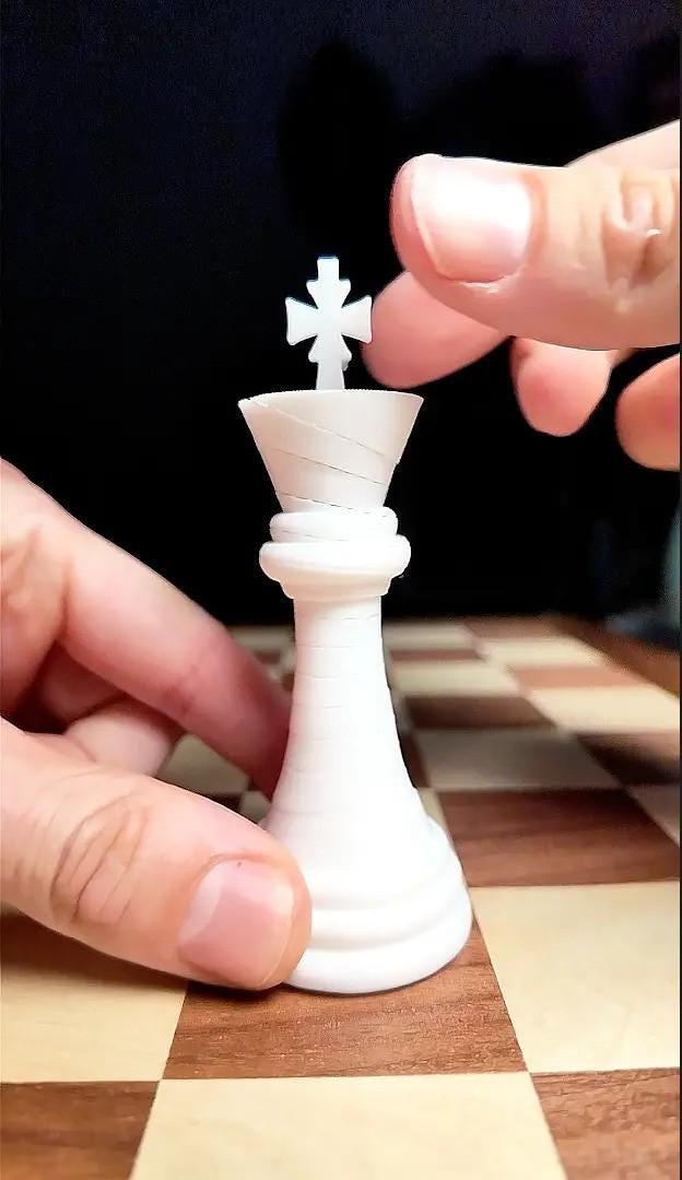 Collapsible Chess King - Etsy