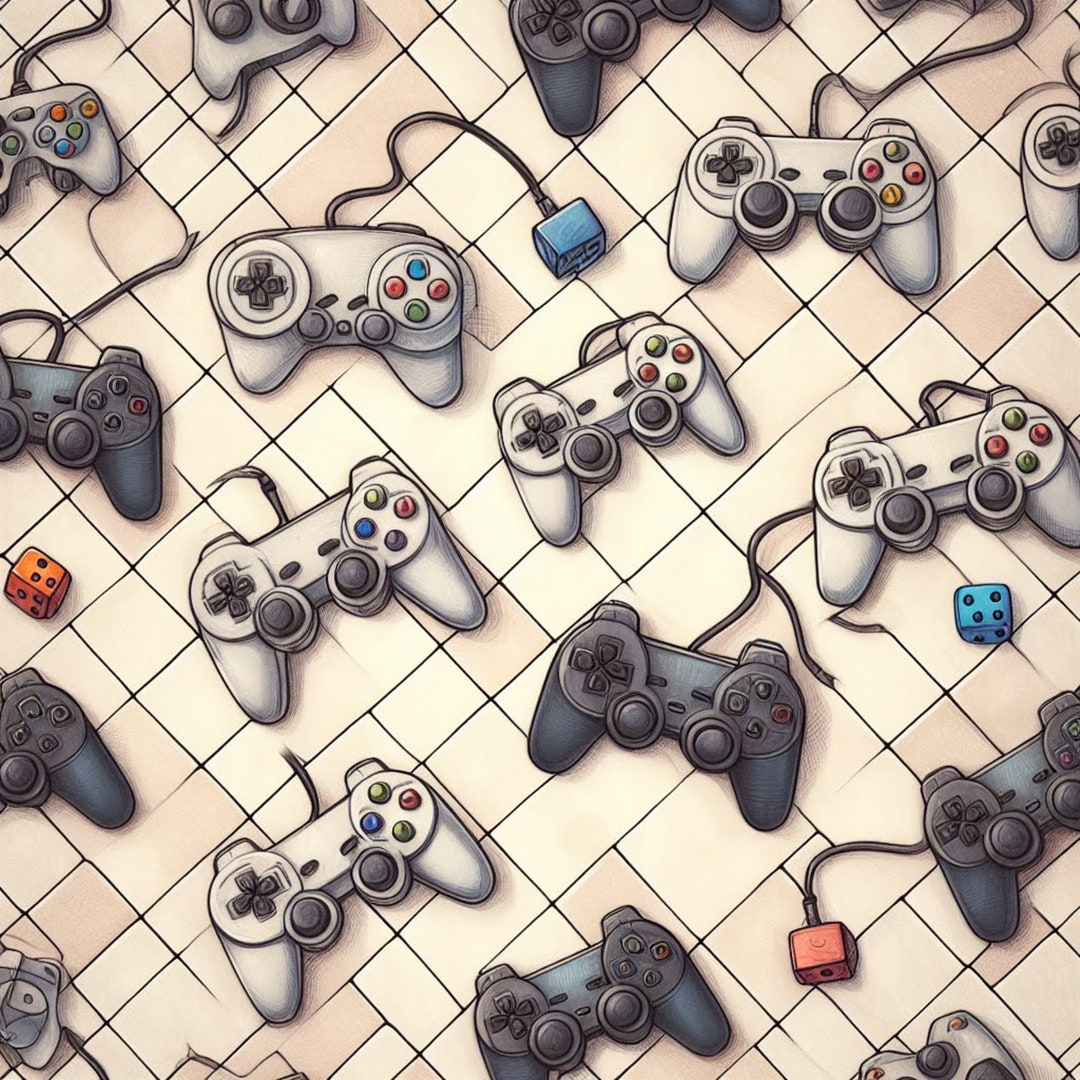 Game Controller Pattern Seamless Background, Game Controller ...