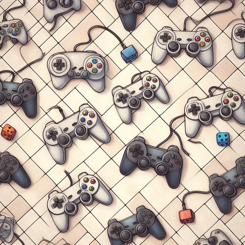Game Controller Pattern Seamless Background, Game Controller ...