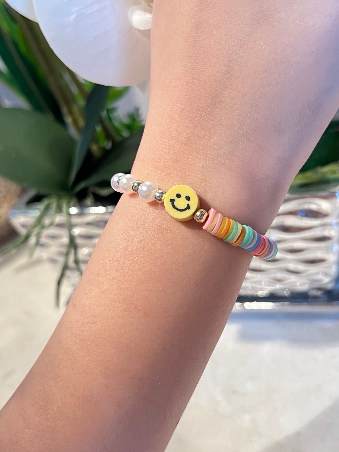Preppy Smiley Bracelet! - Etsy