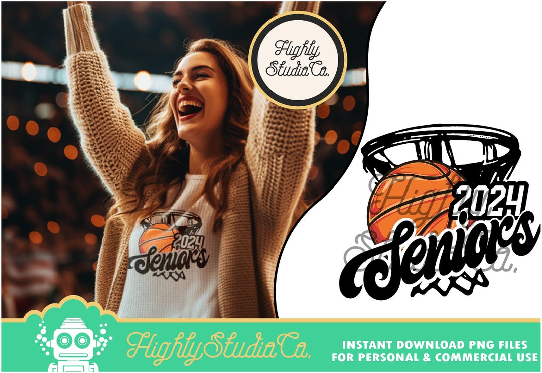 Basketball Senior 2024 DTF Digital File PNG, Senior 2024, Senior 2024 ...