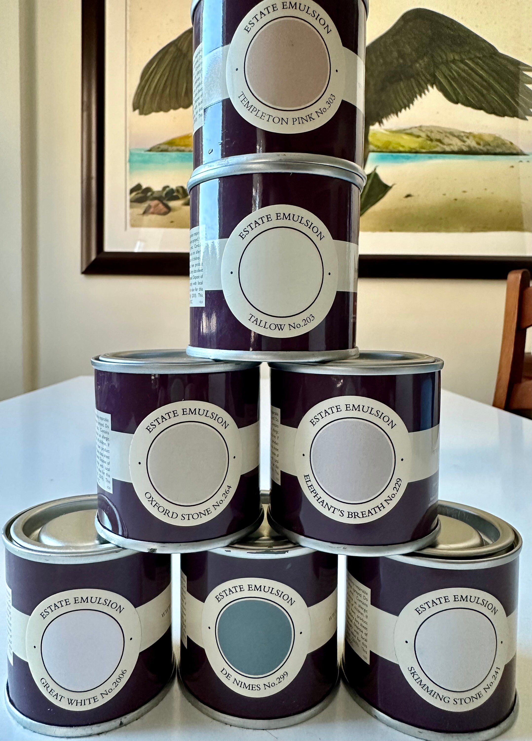 Farrow & Ball Set of Paint Sample Pots - Etsy