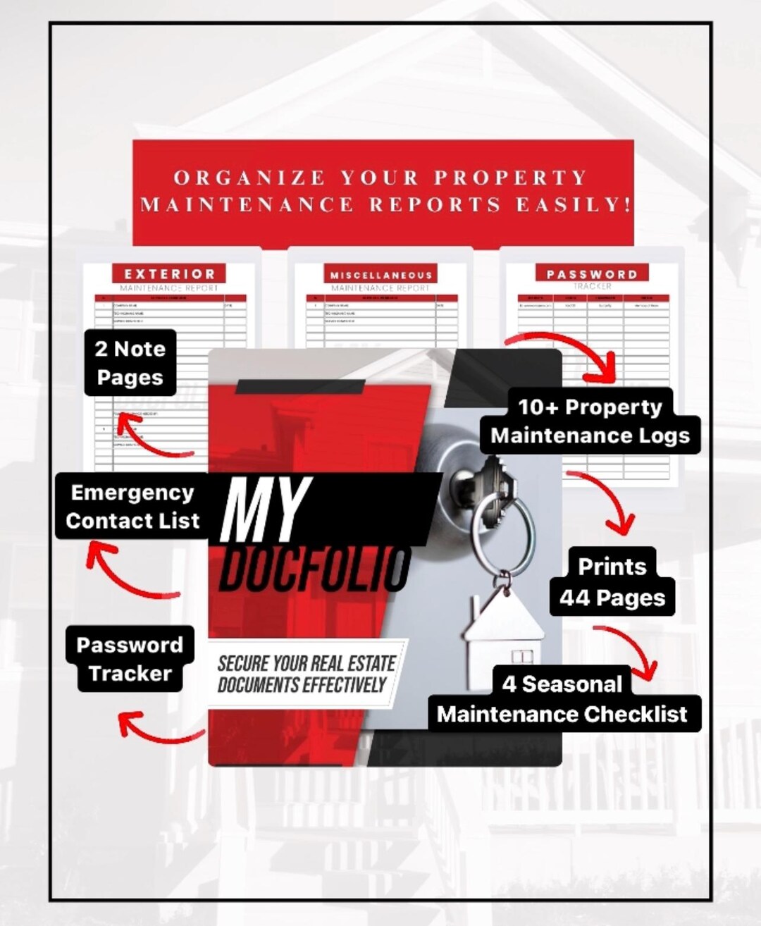 Closing Binder Home Binder Printable Home Management Emergency Binder ...