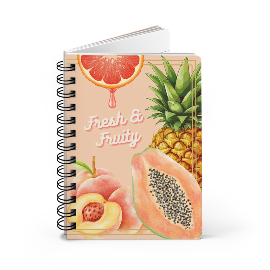 Fresh & Fruity Spiral Bound Journal - Etsy