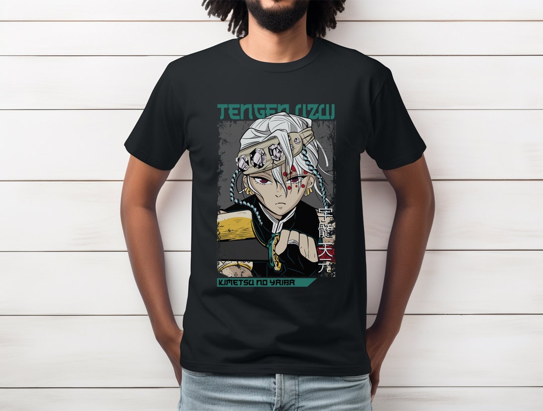 Tengen Uzui Design T-shirt Otaku Merch Gift Japanese Street Wear Anime ...