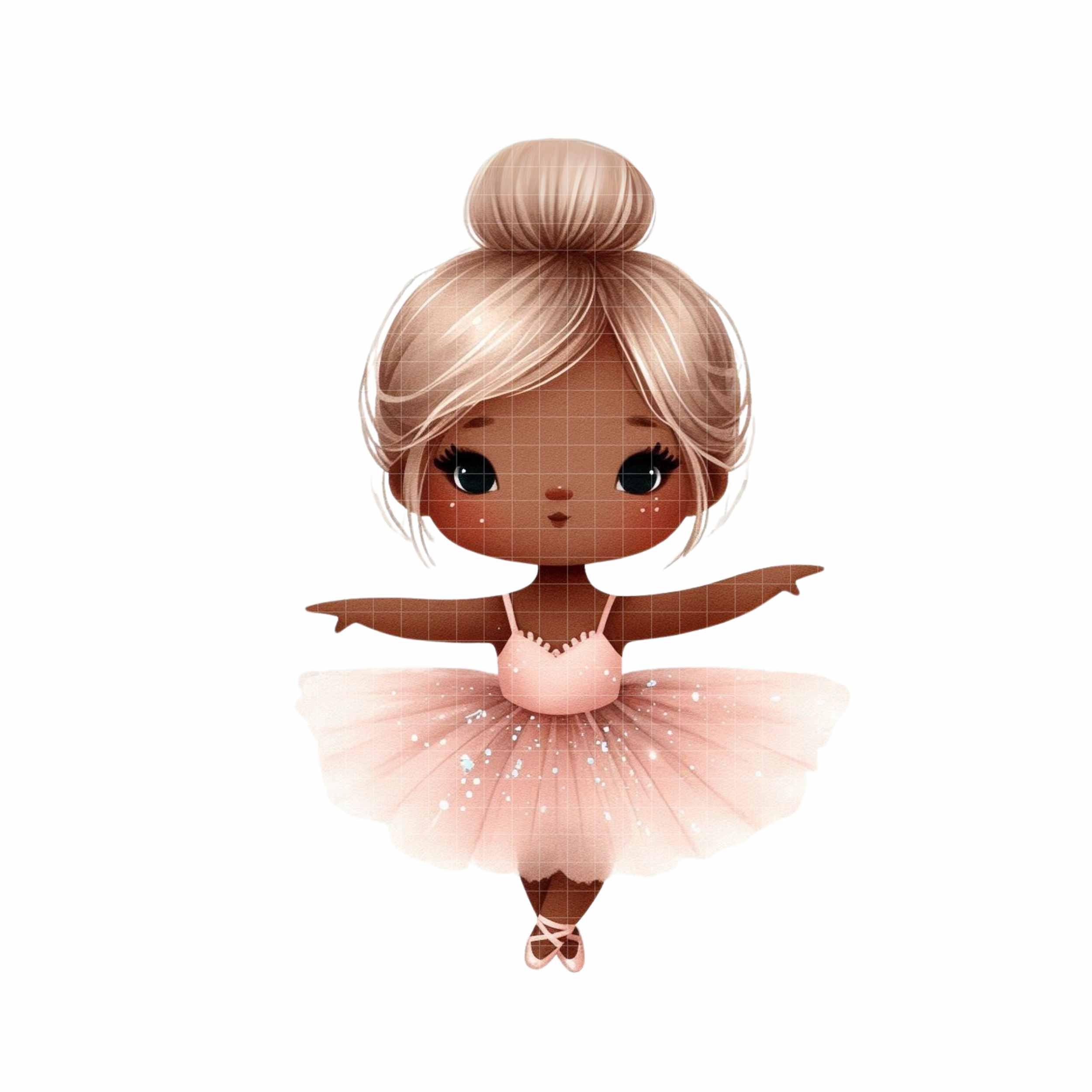 Ballerina Bundle Clipart PNG - Ballet Dance Clip Art for Nursery Wall ...