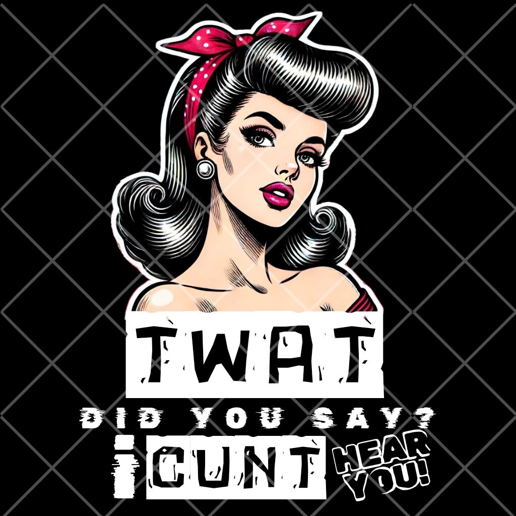 Pinup Girl Sarcasm Clipart 1950's Svg Png Pdf Files | Cut Print Laser ...