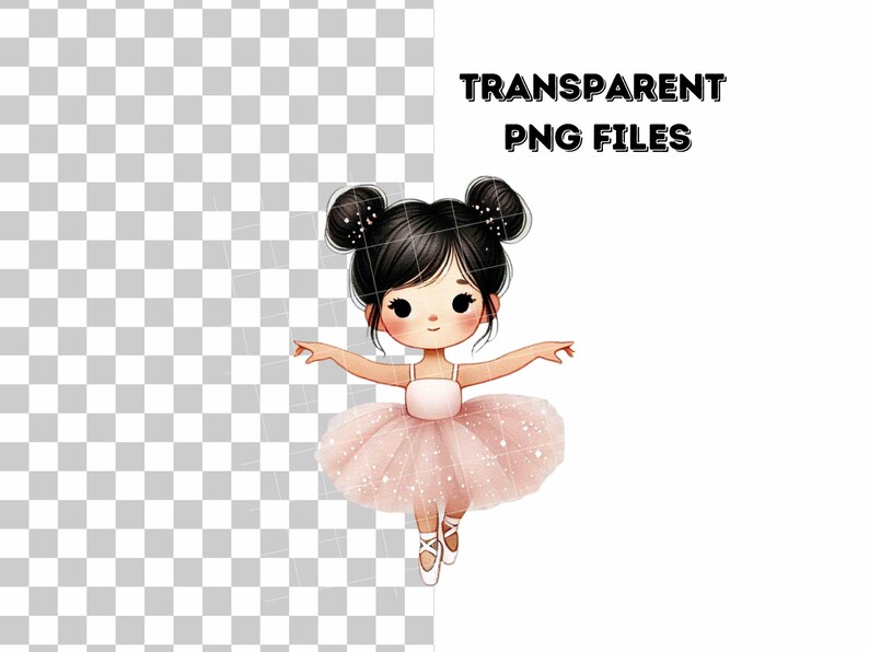Ballerina Clipart Set Ballet Dance Clip Art for Nursery Wall Art, Kids ...