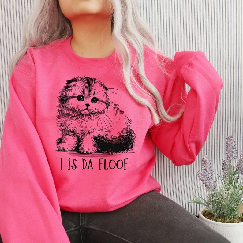 Cute Scottish Fold Kitten Clipart | I is Da Floof | Cat Clipart | High ...