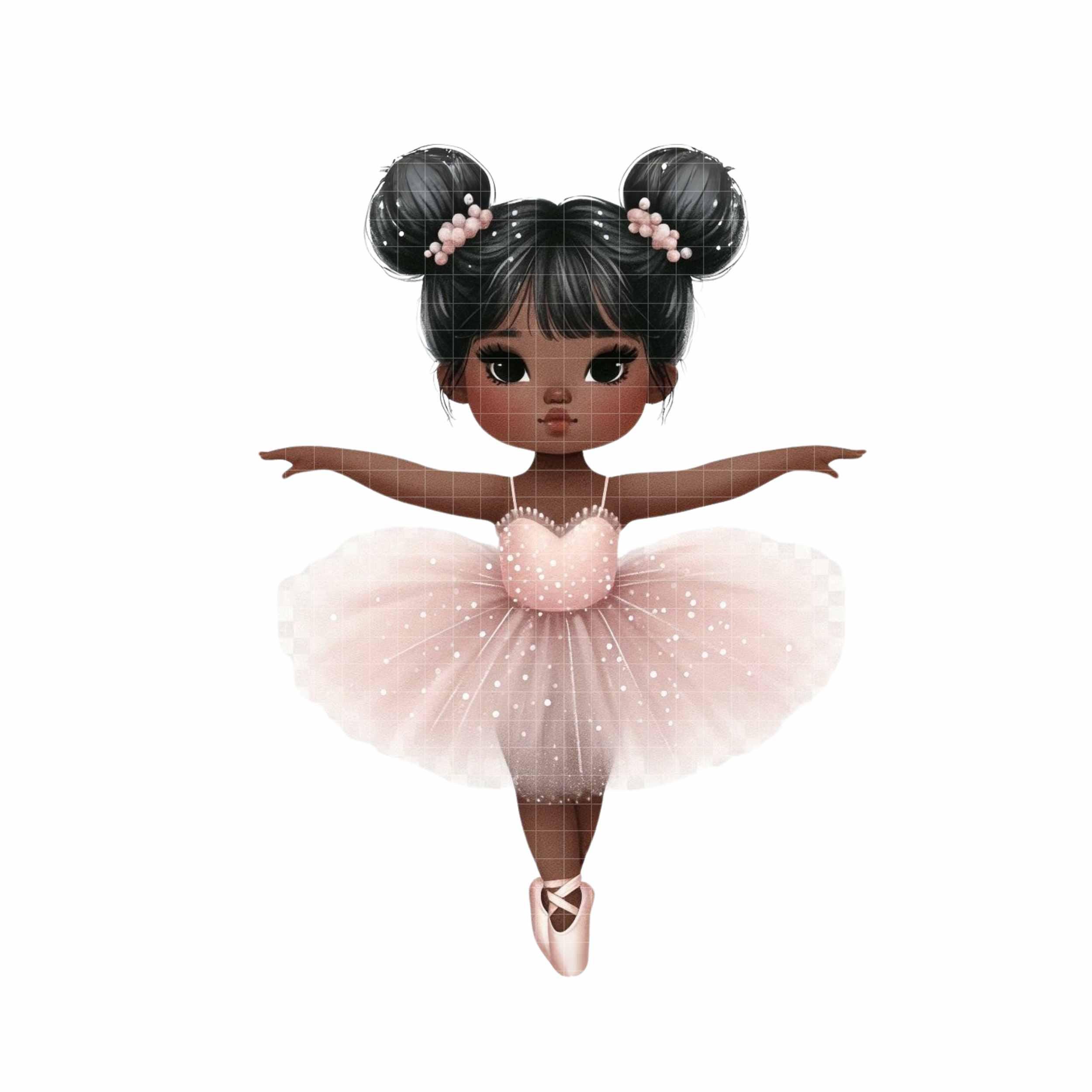 Ballerina Bundle Clipart PNG - Ballet Dance Clip Art for Nursery Wall ...