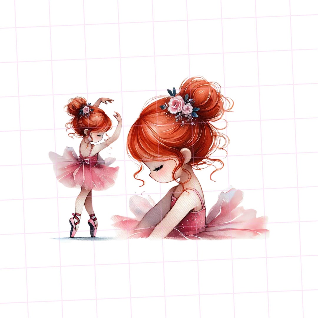 Ballerina Clipart PNG - Ballet Dance Clip Art for Nursery Wall Art ...