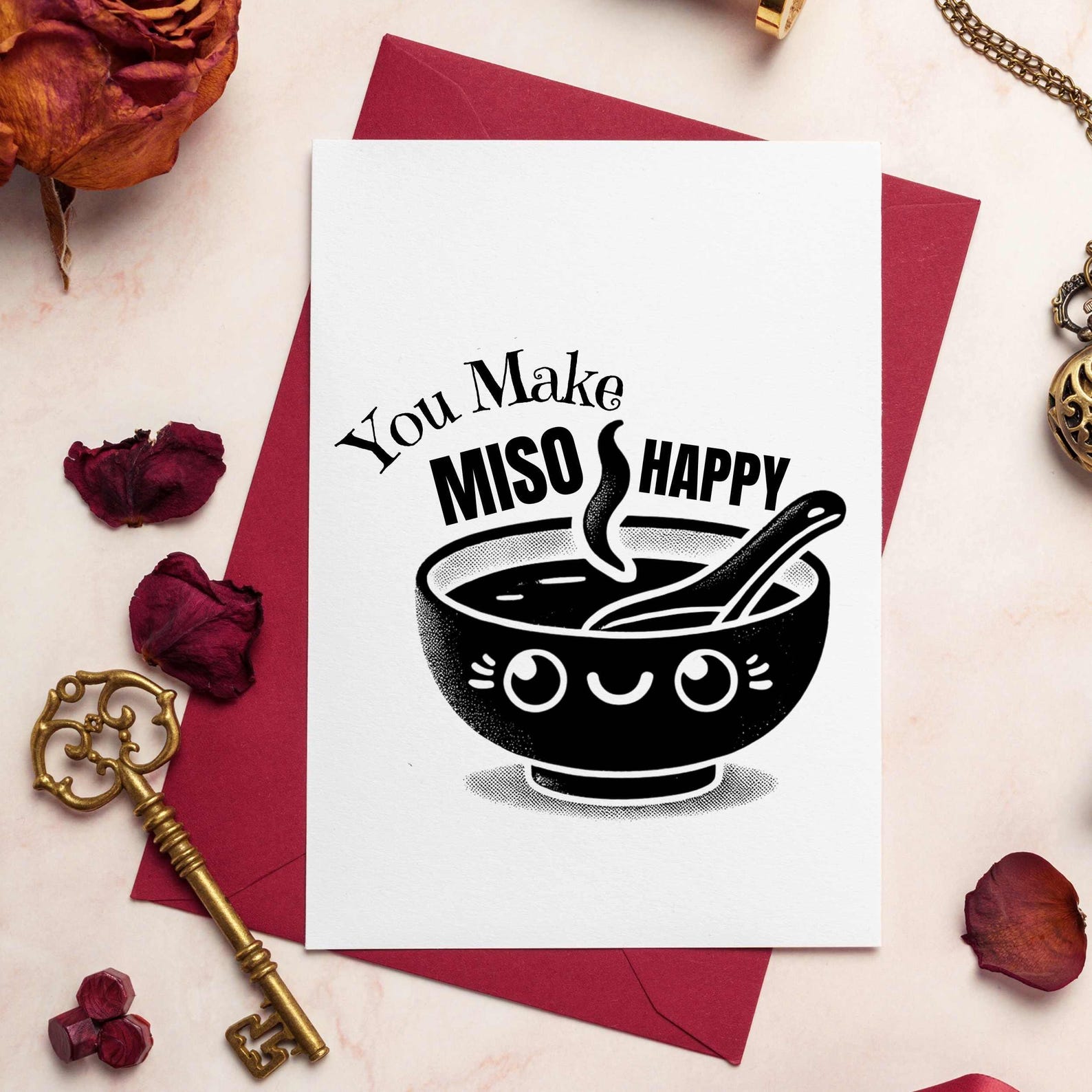 You Make Miso Happy PNG - Cute Soup Valentine's Pun Digital Download ...