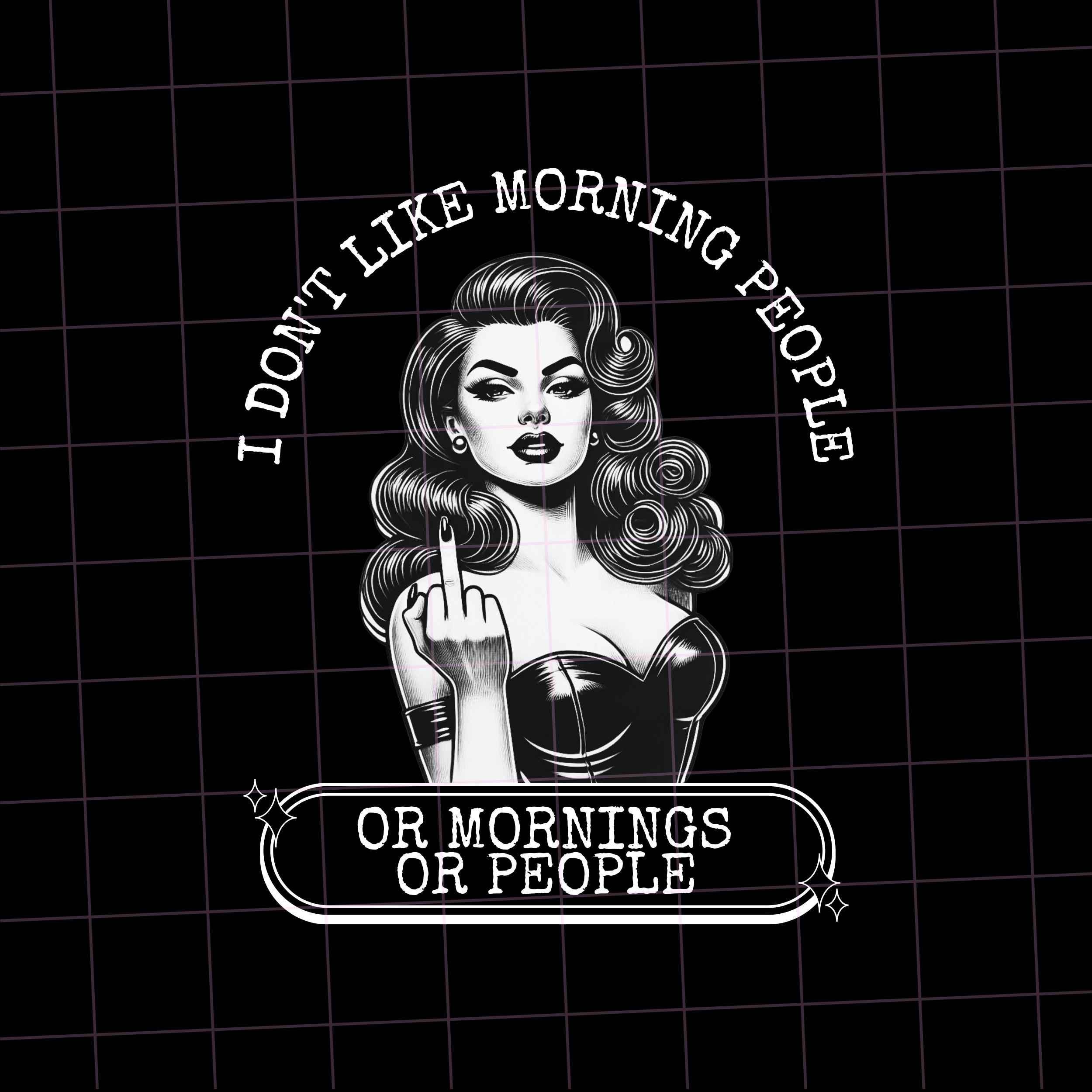 Pinup Girl Sarcasm Clipart 1950's Svg Png Pdf Files | Cut Print Laser ...