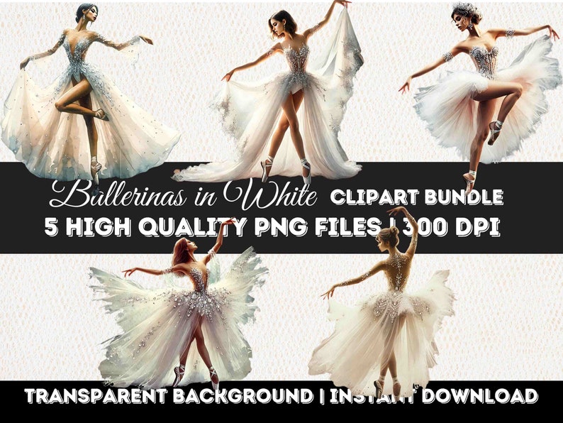 Ballerina Clipart, Watercolor Ballerina Clipart, Ballerina PNG ...