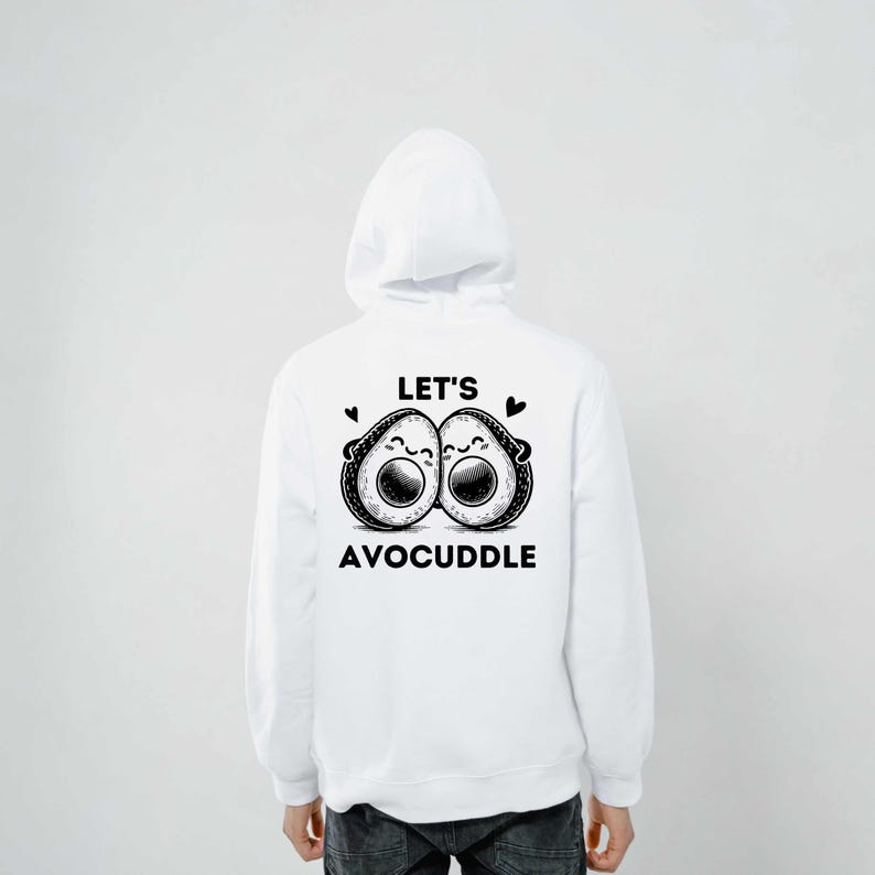Let’s Avocuddle SVG - Cute Avocado Couple Cut File - Funny PNG T-shirt Design - Digital Download ...