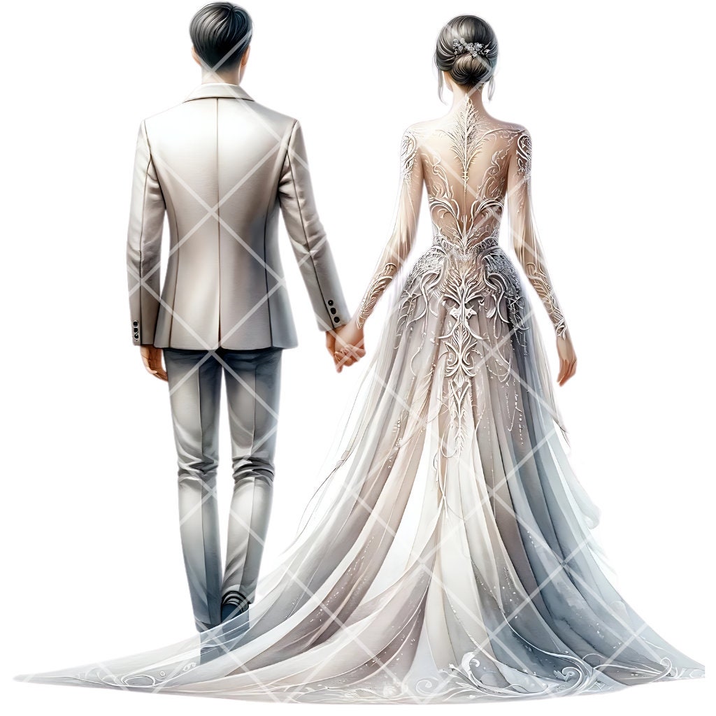 Boho Wedding Clipart, Wedding Day Timeline Clipart, Watercolor Clipart ...