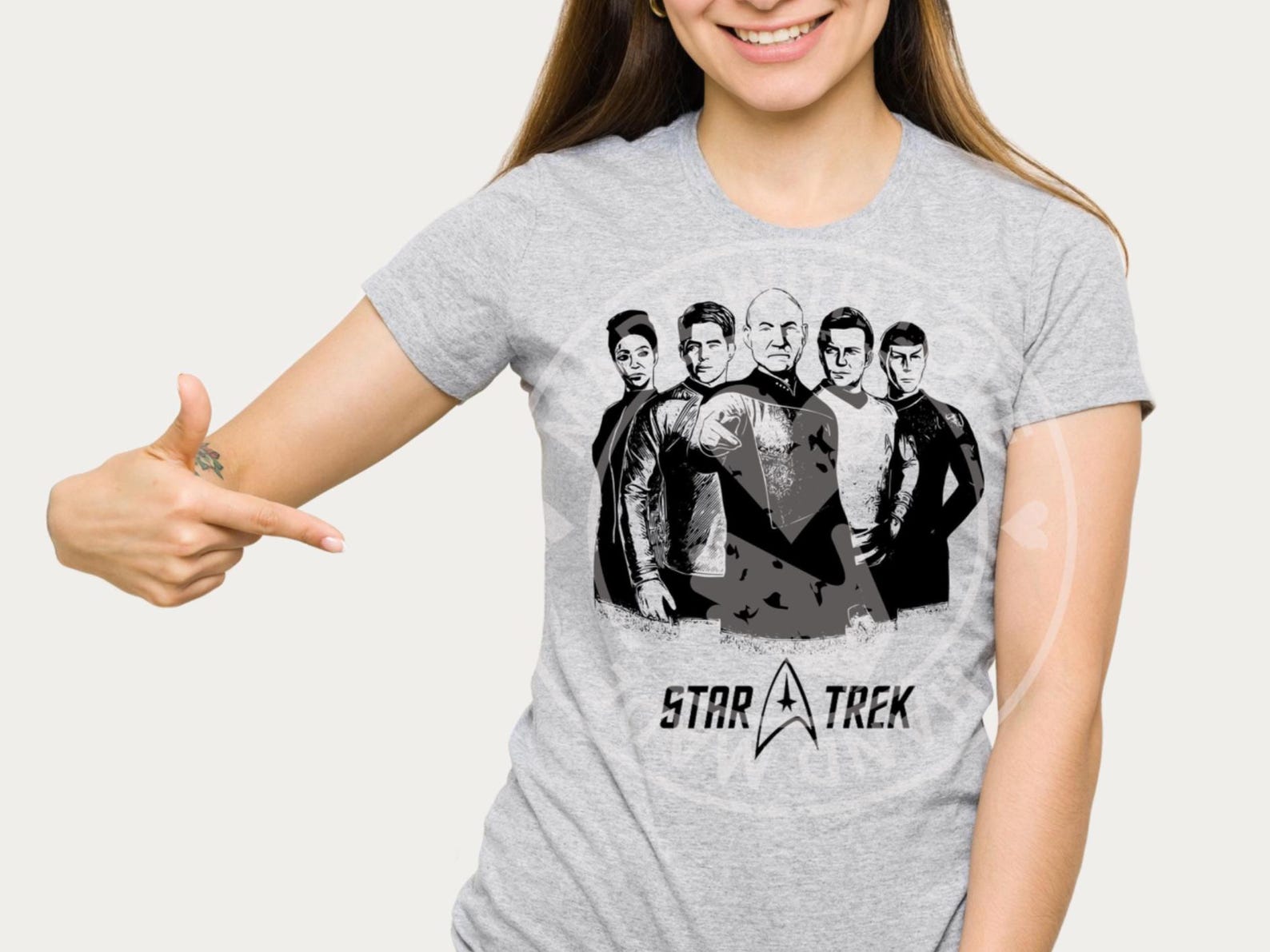Spock and Crew PNG: Star Trek Sublimation Design (digital Download) - Etsy