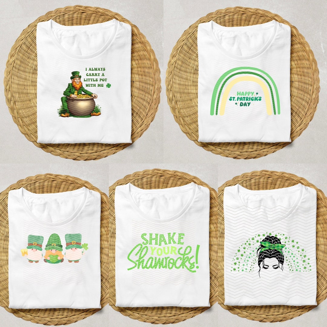 St. Patrick’s Day BUNDLE (5 Pngs) - PNG, Great for Sublimation, 300DPI ...