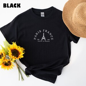 Embroidered Paris France Shirt, Travel to France Shirt, Vacation in ...