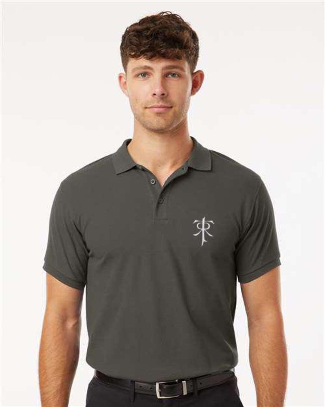 Embroidered Lord of the Rings Symbol Polo Shirt, Lord of the Rings Tee ...