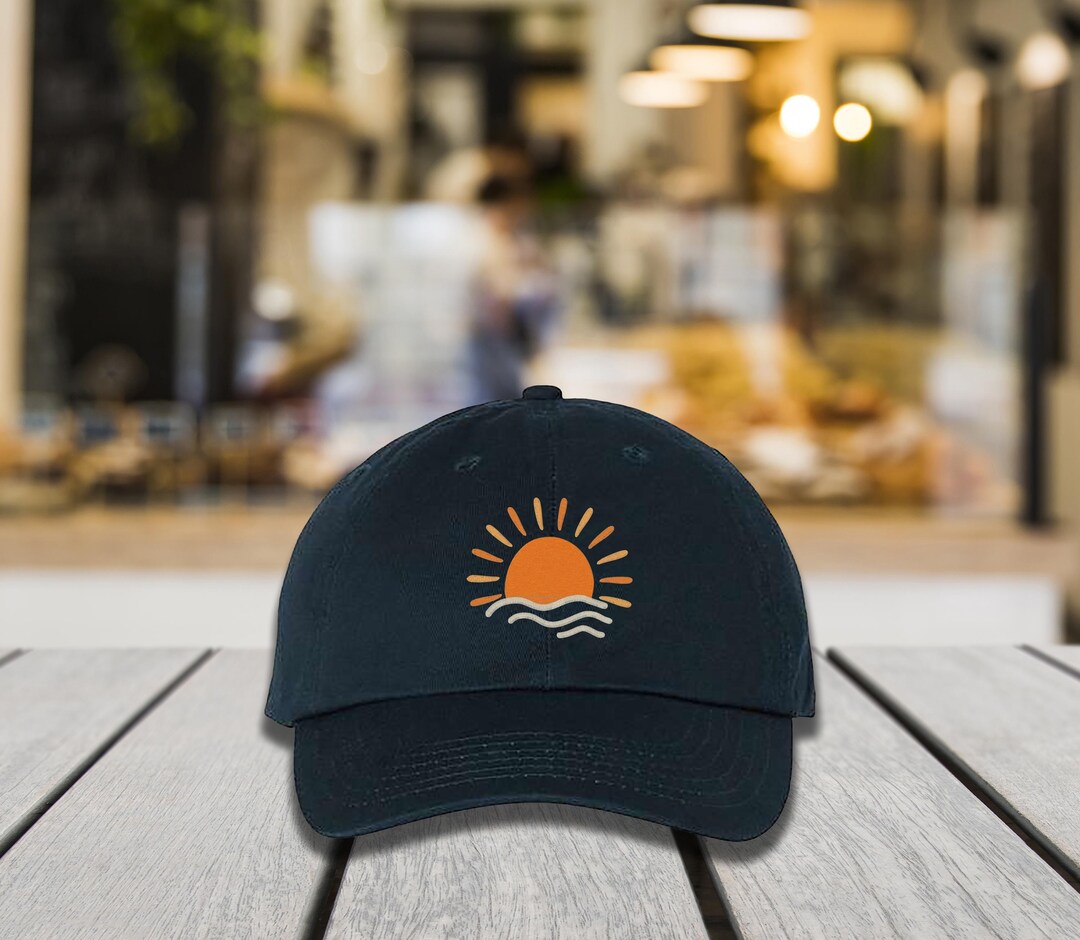 Embroidered Boho Sun Baseball Hat, Aesthetic Sunshine Hat, Cute Sunset ...