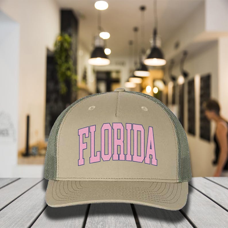 Embroidered Florida Richardson Hat, Florida Vintage Style Hat, Summer ...