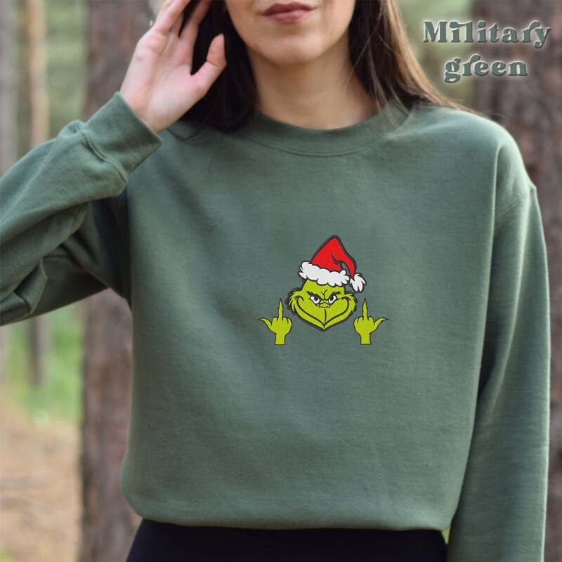 Grinch Middle Finger - Etsy