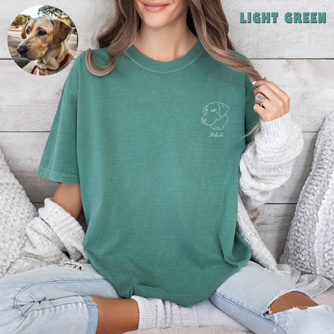 Embroidered Custom Pet T-shirt, Custom Dog Shirt, Personalized Dog T ...