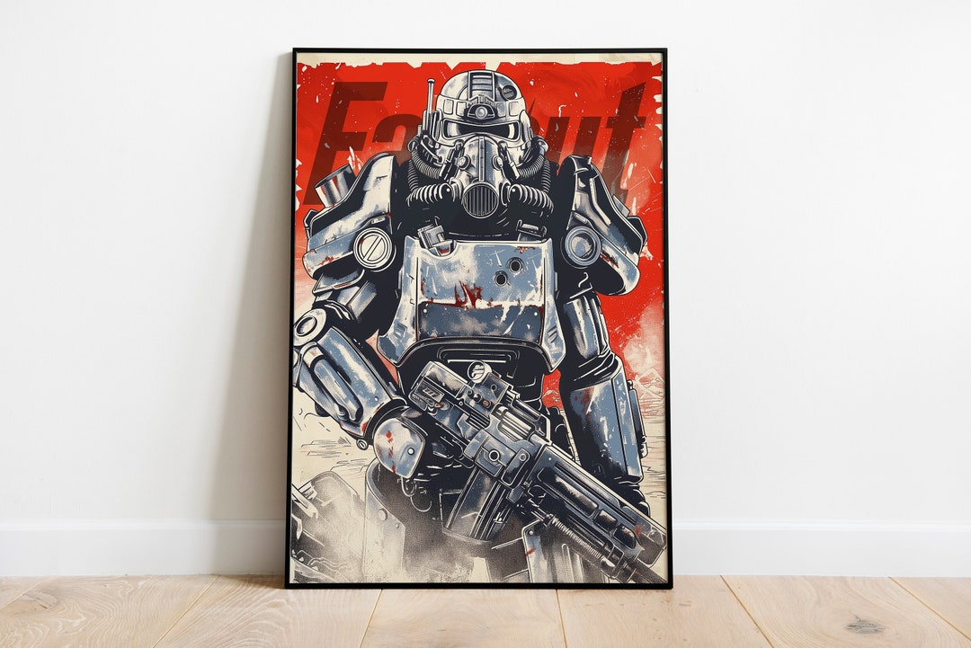 Fallout Power Armor Poster Art: Wasteland Decor - Etsy