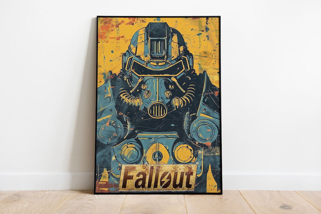 Fallout Power Armor Poster Art: Wasteland Decor - Etsy