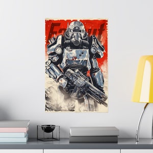 Fallout Power Armor Poster Art: Wasteland Decor - Etsy