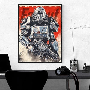 Fallout Power Armor, Poster Art, Ready to Hang, Fallout New Vegas ...
