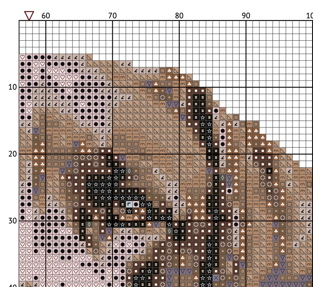 Labrador - Cross Stitch Pattern - Dog - Lab - Chocolate Labrador ...