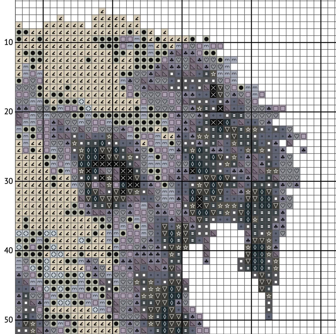 Irish Wolfhound Cross Stitch Pattern Dog Hound Embroidery Digital ...
