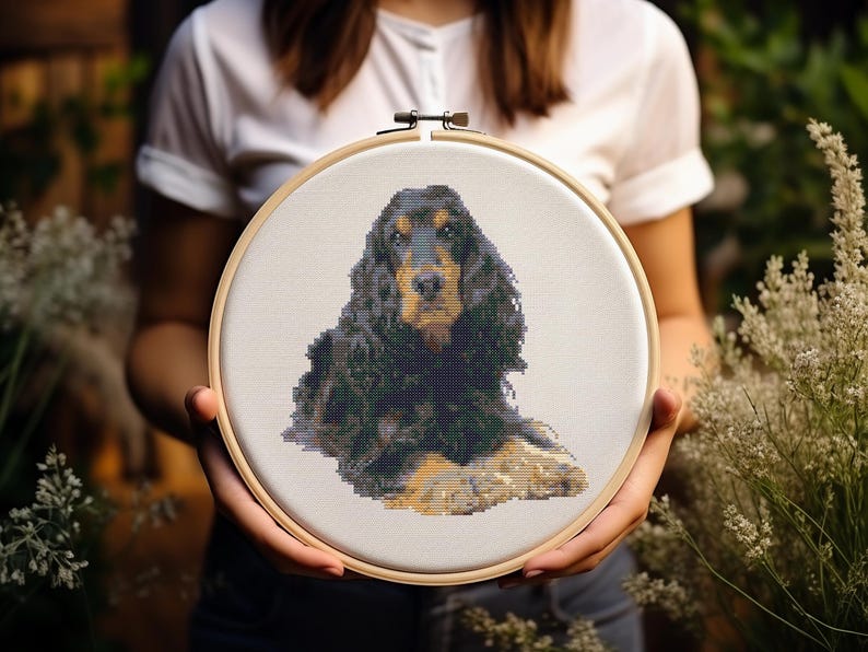 Spaniel - Cross Stitch Pattern - Dog - Cocker Spaniel - Water Spaniel ...