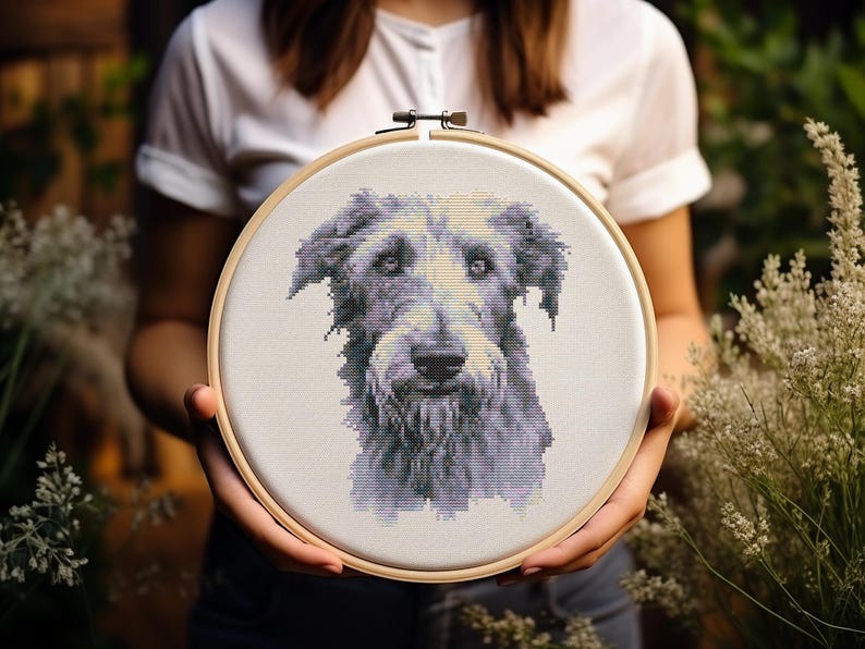 Irish Wolfhound - Cross Stitch Pattern - Dog - Hound - Embroidery ...