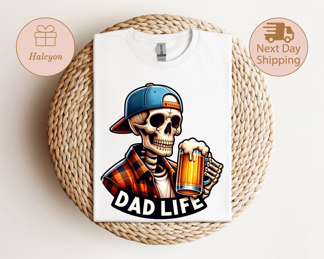 Dad Life Skeleton Shirt, Funny Dad Shirt, Skeleton Shirt, Father's Day ...