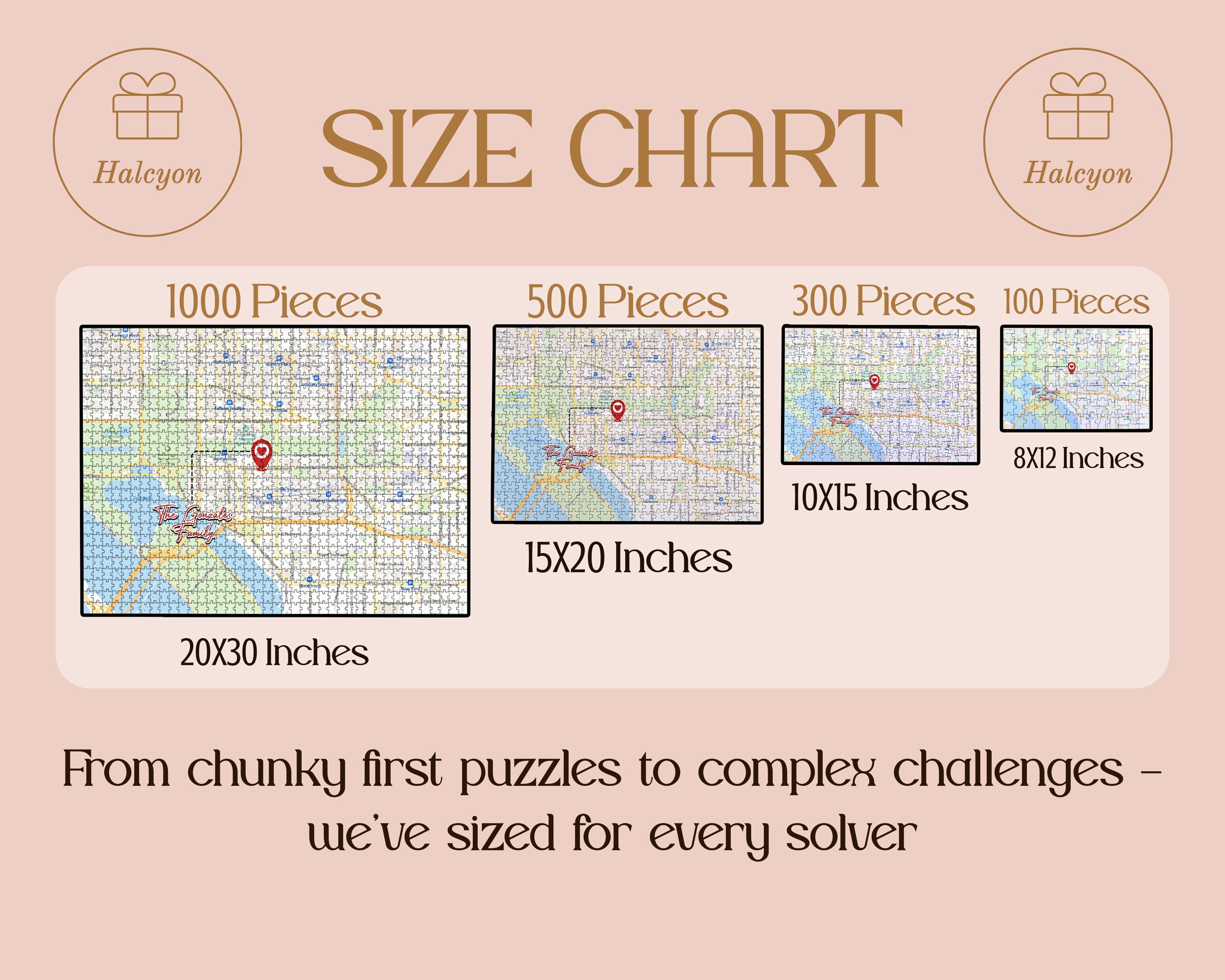 Personalized Hometown Map Puzzle, Customized Jigsaw Puzzle, Custom New ...