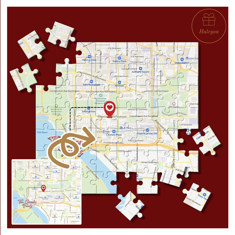 Wooden Jigsaw Map - Etsy