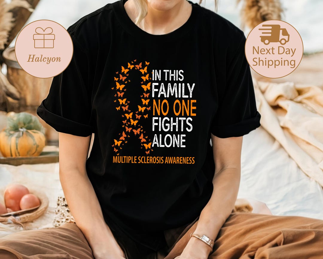 Comfort Colors Multiple Sclerosis Awareness Shirt,ms Warrior Support ...