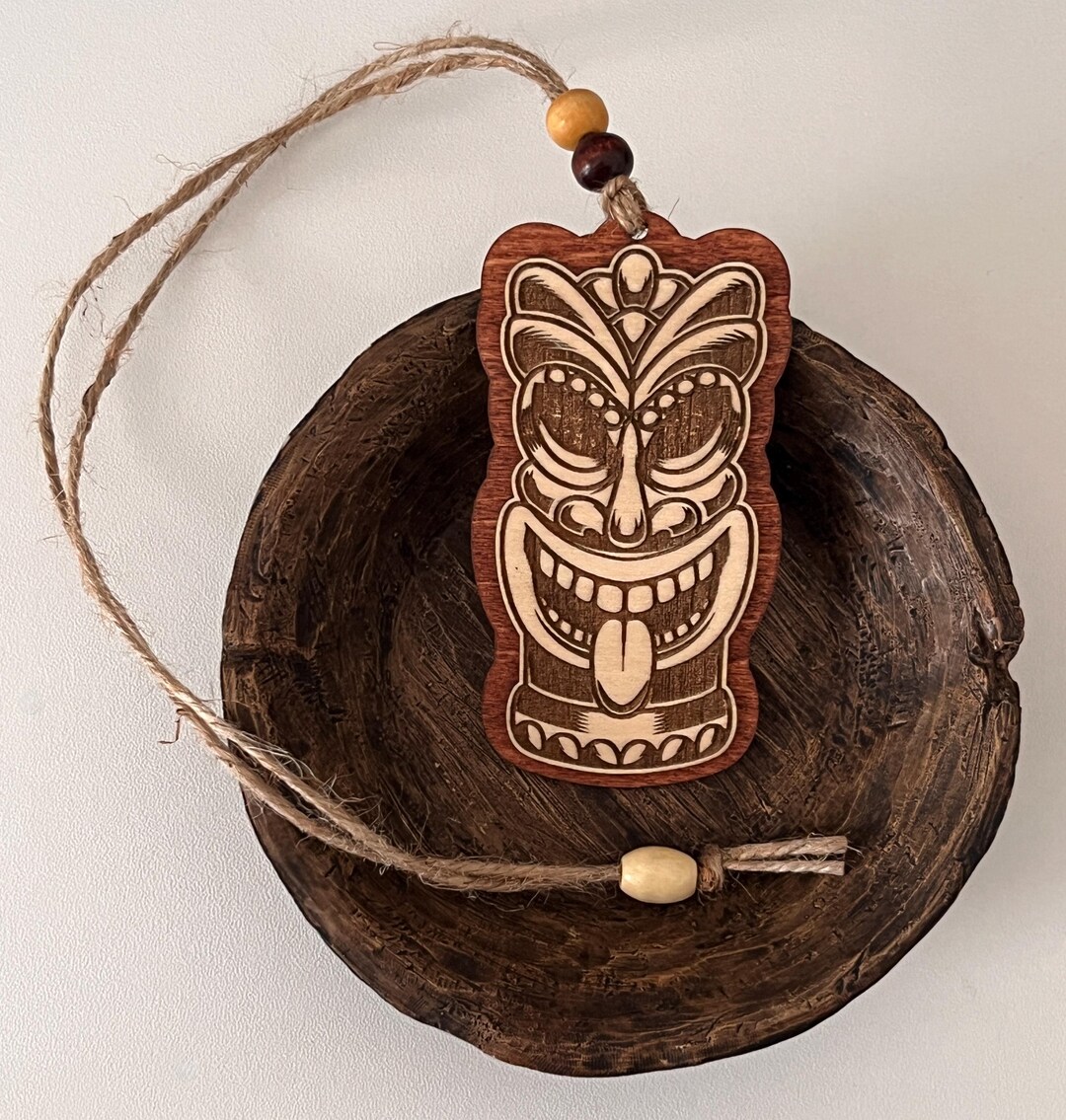 Car Air Freshener-tiki-retro-rear View Mirror Accessory-tiki on Both ...
