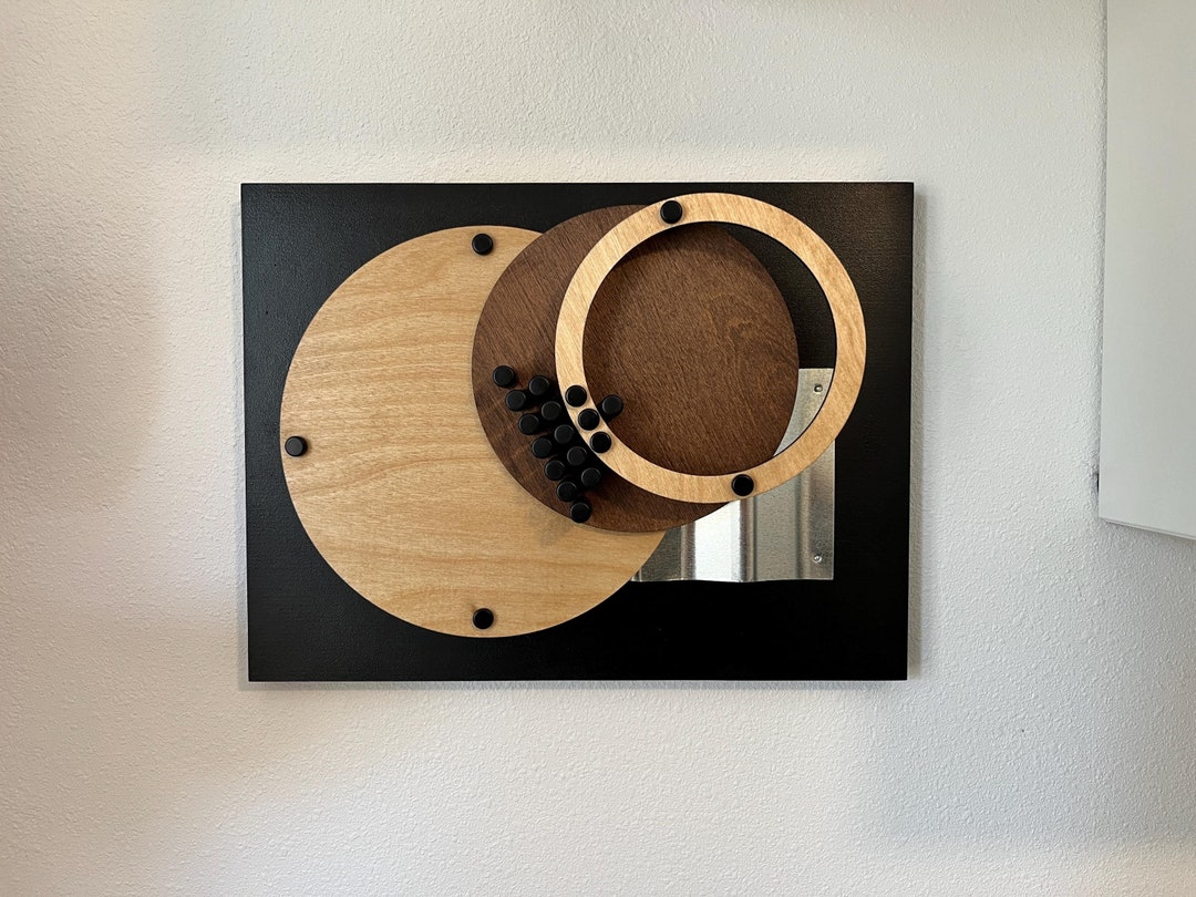 Mid Century Modern Wall Art-mcm-circles-modern-galvanized Steel and ...